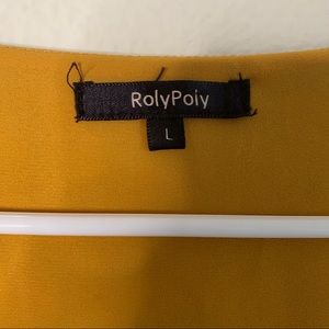 Roly Poly | Dresses | Roly Poly Floral Golden Mustard Dress Large ...